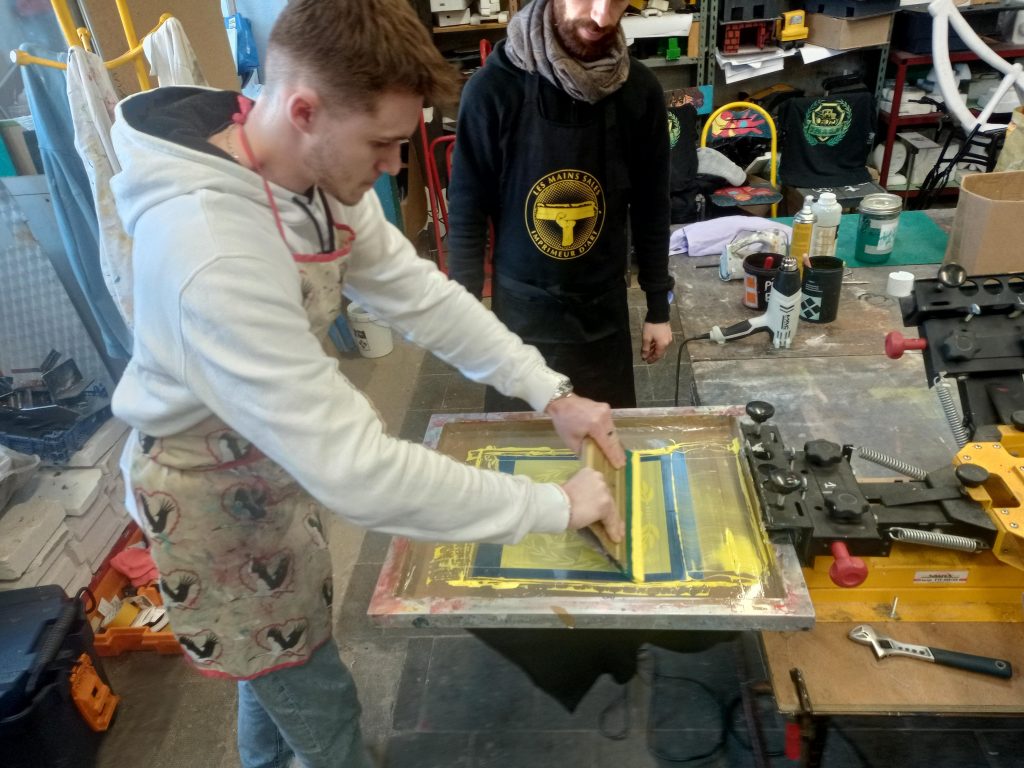 Initiation à la sérigraphie – ACCUEIL